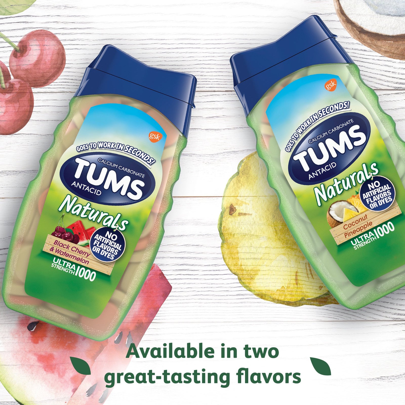 Tums Antacid Chewable Tablets Naturals – Medoget